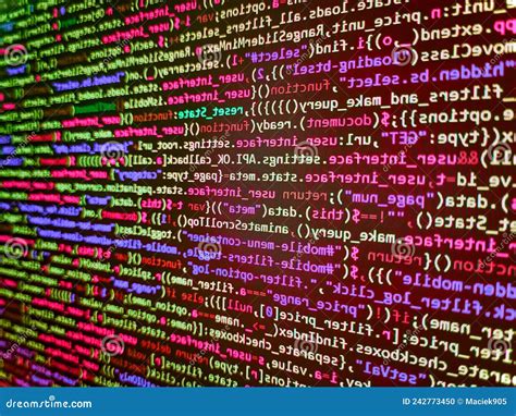 Close Up Of Random Computer Code Comprised Of Numbers And Letters Template Of Website