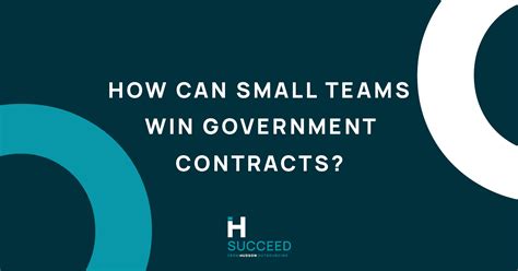 How To Secure Government Contracts Without A Huge Bid Team