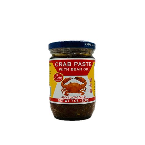 Lee Brand Crab Paste With Bean Oil Gach Cua XÀo DÂÙ Ǎn Nan Oo Shin