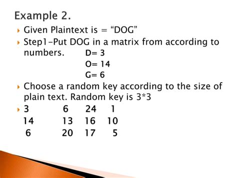Polygraphic Substitution Cipher Part 2 Ppt