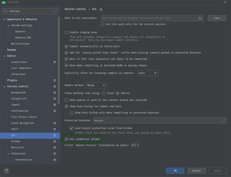 Android Studio Unable To Git Push I Can Through Terminal Stack Overflow