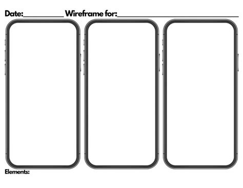 Wireframe Template Pdf