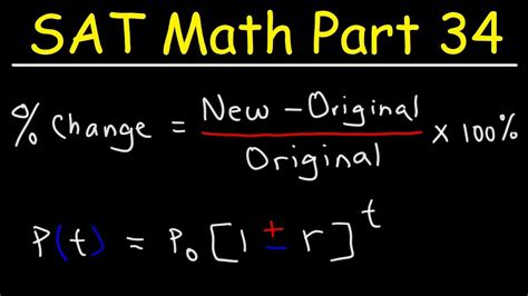 Percent Increase And Decrease Formula