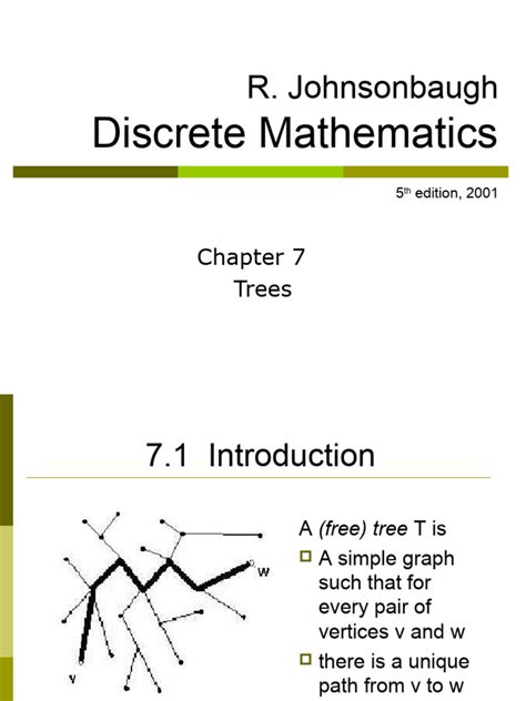 Ch7 Trees Pdf Vertex Graph Theory Graph Theory