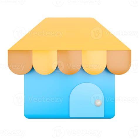 Shop Icon Web Interface 3d Rendering 17190431 Png