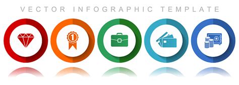 쇼핑 벡터 아이콘 컬렉션 다이아몬드 배지 케이스 신용 카드 및 돈과 같은 기타 아이콘 Eps 10의 플랫 디자인 인포 그래픽 템플릿 0명에 대한 스톡 벡터 아트 및 기타