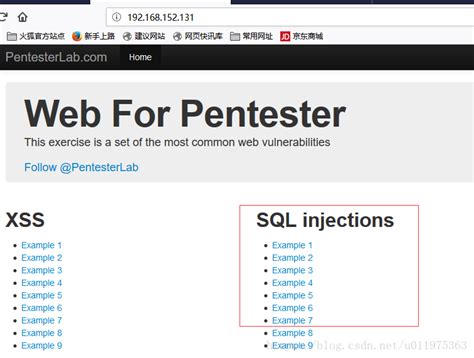 Web For Pentester Sql注入example 1 7 答案解析web For Pentester答案 Csdn博客