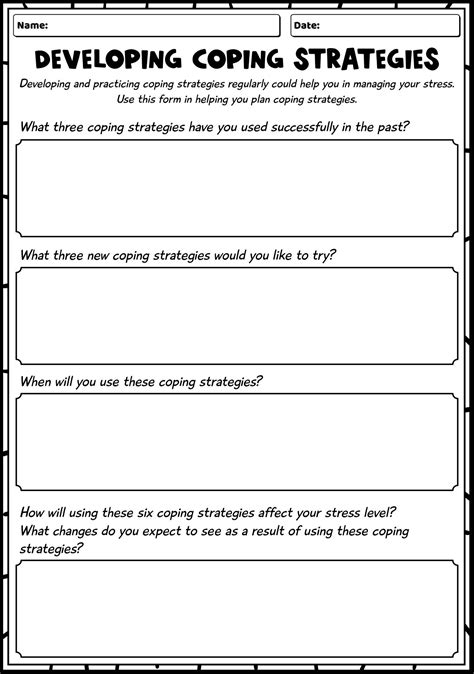 16 Free Printable Coping Skills Worksheets For Adults Coping Skills