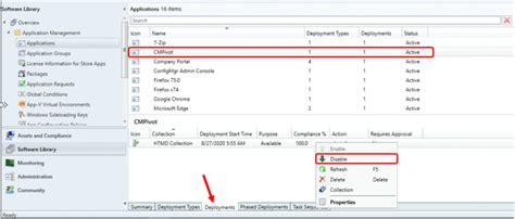 How To Disable Sccm Application Deployment Configmgr Memcm Device