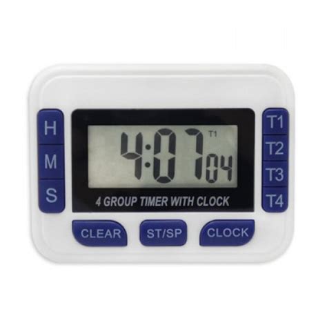 Digital Timer 99 H 59 Min 59 Sec 4 Simultaneous Timers 91500 013 — Lab Equipment Catalogue