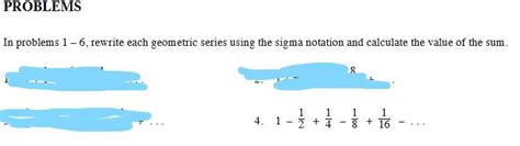 Solved PROBLEMS In Problems 1 6 Rewrite Each Geometric Chegg Com