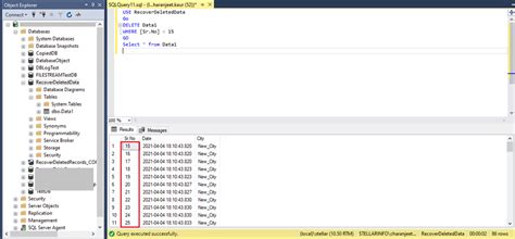 How To Recover Deleted Table Data Without Backup In Sql Server Databases Spiceworks Community