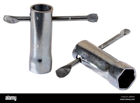Craftsman Tools Isolated Close Up Of A Hexagonal Metal Socket Spanner