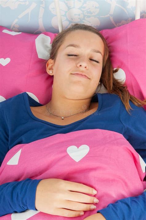 Sleeping Teen Girl Stock Image Image Of Peaceful Looking 51802787