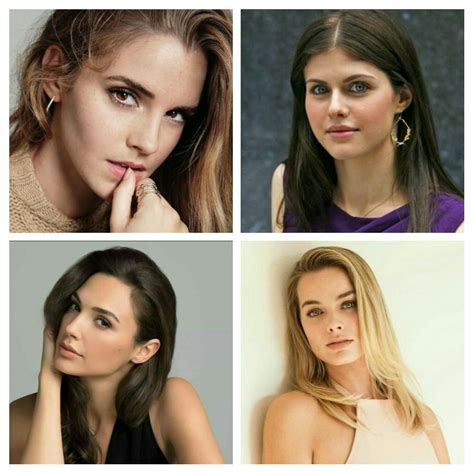 Emma Watson Vs Alexandra Daddario Vs Gal Gadot Vs Margot Robbie R