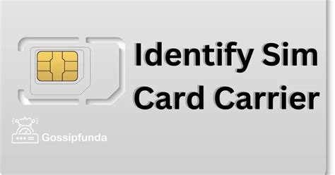 Identify Sim Card Carrier