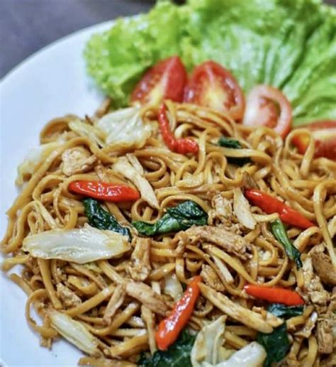 Mie Goreng Jawa Javanese Fried Noodle With Chicken Indonesian