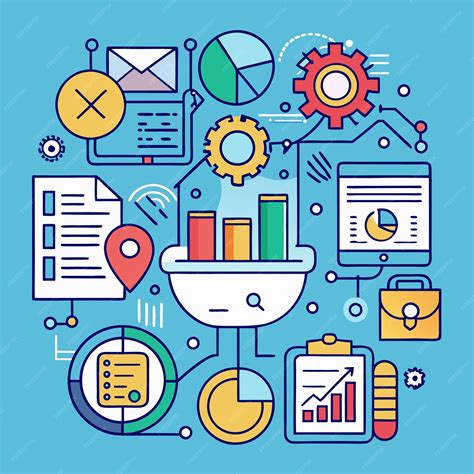 Business Analytics And Data Visualization Premium Ai Generated Vector