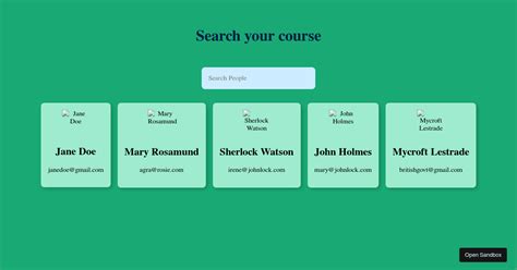 react search codesandbox