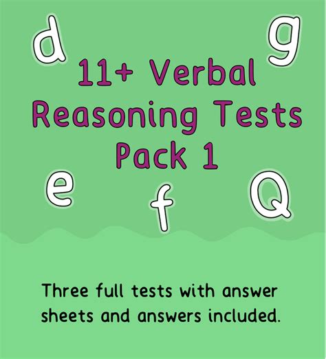 11 Verbal Reasoning Tests Pack 1 3 Full Tests Pdf Holly Vilkotis Tutor