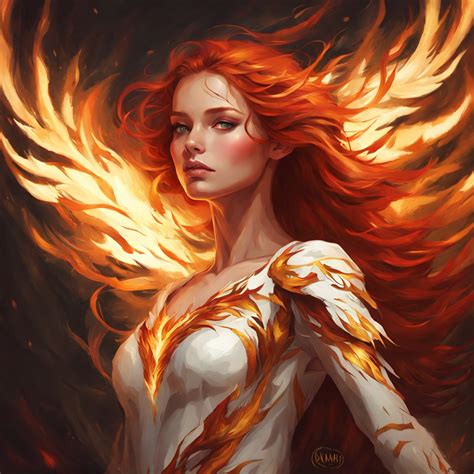 Phoenix Girl By Ai Art Phoenix On Deviantart