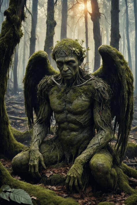 Promptfallen Swamp Thing Angel 21 Years Old Desperate Eyes Sad