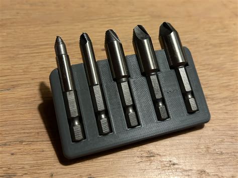 Gridfinity Screw Removal Nut Driver Bit Holder Remixed By Omeleo
