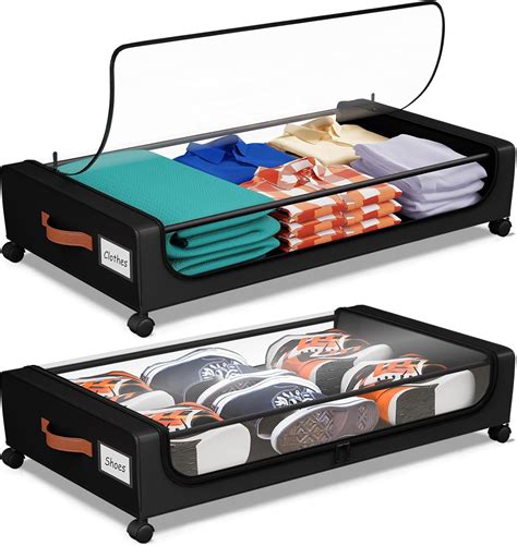 Futego Under Bed Storage With Wheels Underbed Storage
