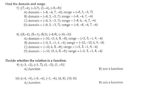 Solved Find The Domain And Range Chegg Com