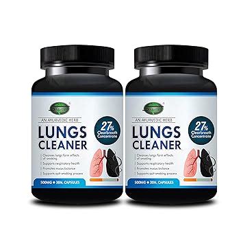Buy Lungs Cleaner Capsules Helps Smokers Cleanses & Detoxes Lungs ...