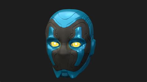 Blue Beetle Mask Or Helmet 3d Model 3d Printable Cgtrader