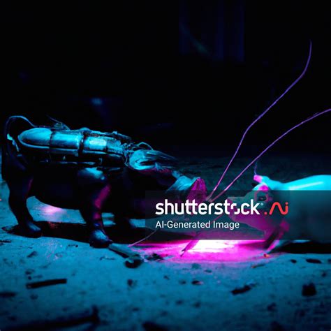 Cyberpunk Photo Pig Fighting Cockroach Ai Generated Image 2299683271