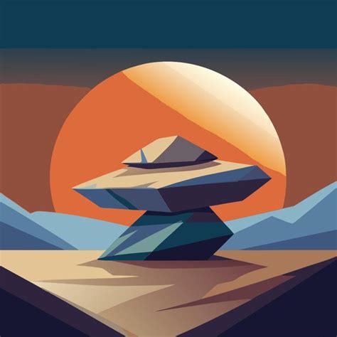 Stone Vector Illustration Flat 2 Premium Ai Generated Vector