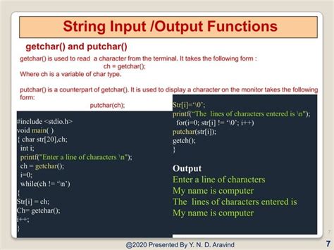 Strings In C Ppt
