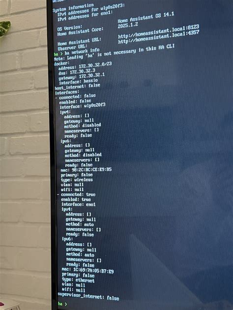 Help Home Assistant Host Suddenly Without Network Installation Home Assistant Community