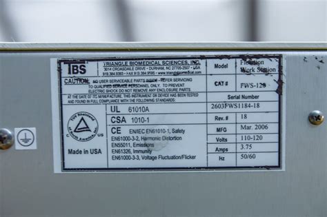 Tbs Triangle Biomedical Services Flotation Work Station Fws 120