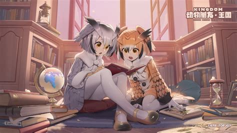 Northern White Faced Owl And Eurasian Eagle Owl Kemono Friends And 1