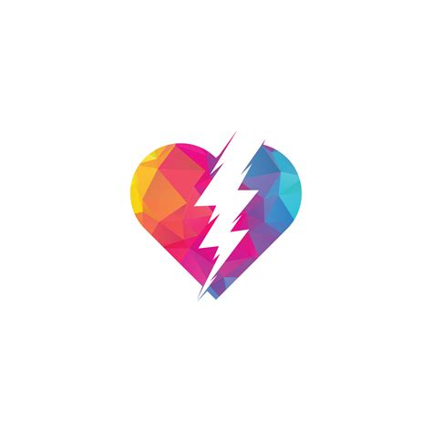 Heart Lightning Vector Art Icons And Graphics For Free Download