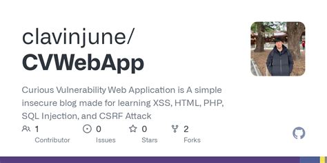 GitHub Clavinjune CVWebApp Curious Vulnerability Web Application Is A Simple Insecure Blog