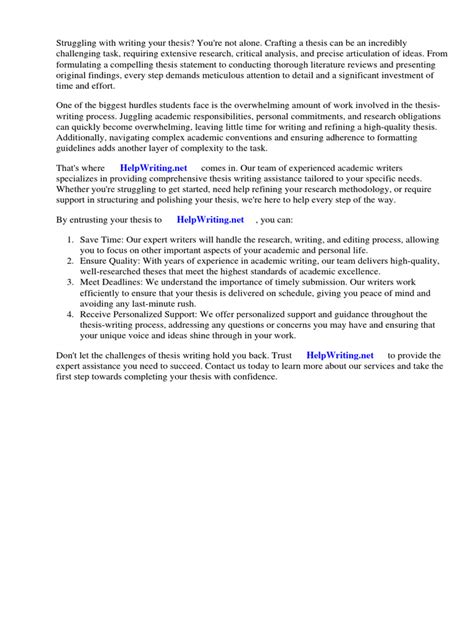 Thesis Points For Discovery Pdf