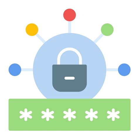 Premium Vector Password Vector Illustration Style