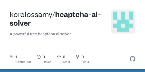 Github Korolossamyhcaptcha Ai Solver A Powerful Free Hcaptcha Ai