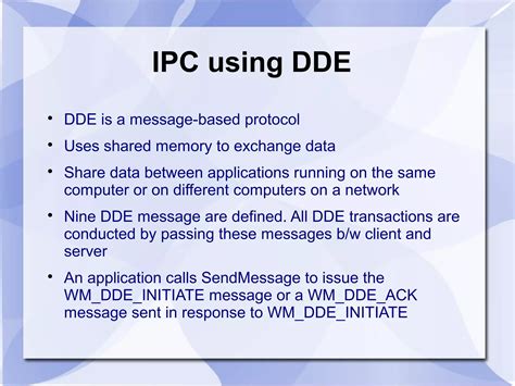 IPC Mechanisms In Windows PPT