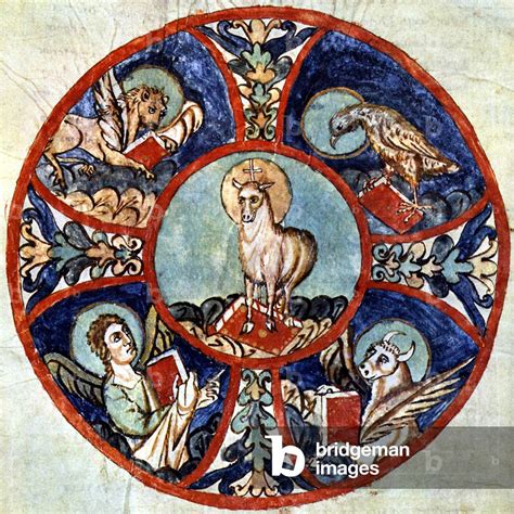 Image Of Lamb Of God Agnus Dei Symbolizes Christ The Redeemer Surrounded