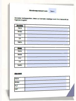 Abnahmeprotokoll Mietwohnung Vorlage Übergabeprotokoll