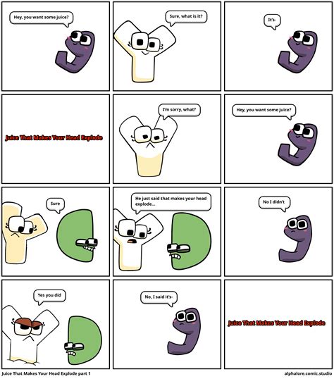 Juice That Makes Your Head Explode Part 1 Comic Studio
