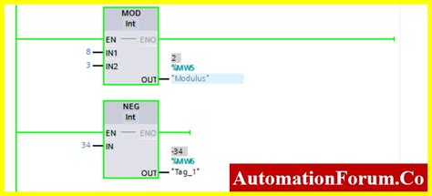 How To Use Different Math Functions Using The Siemens Tia Portal