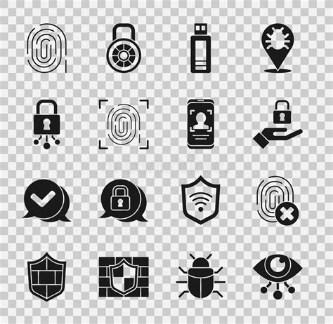 Set Eye Scan Cancelled Fingerprint Lock Hand Usb Flash Drive