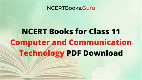 NCERT Books For Class Computer And Communication Technology PDF Download NCERT Books