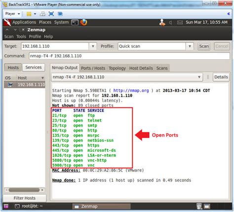Nmap Lesson 3 Use Zenmap And Nmap On Backtrack 5 R1